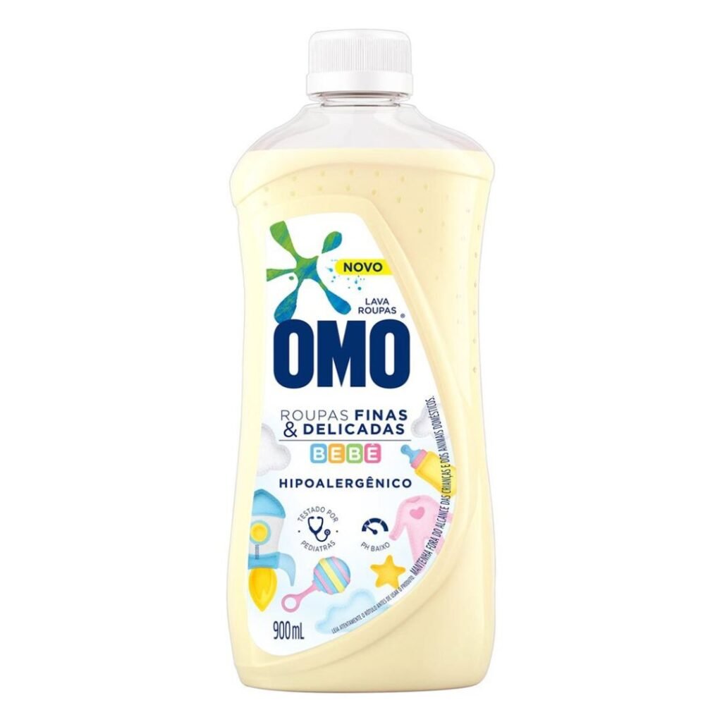 Sabão Líquido Omo Roupas Finas E Delicadas Bebê 900ml - isalux.com.br